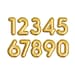 Gold Foil Balloon Alphabet Clipart Uppercase Lowercase 3D PNG Letters W ...