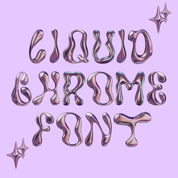 2 Chrome Letters - Etsy UK