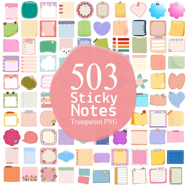 Cute Sticky Notes - Etsy