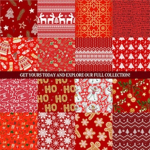 500 Christmas Digital Paper Mega Bundle Holiday Winter Seamless Pattern ...