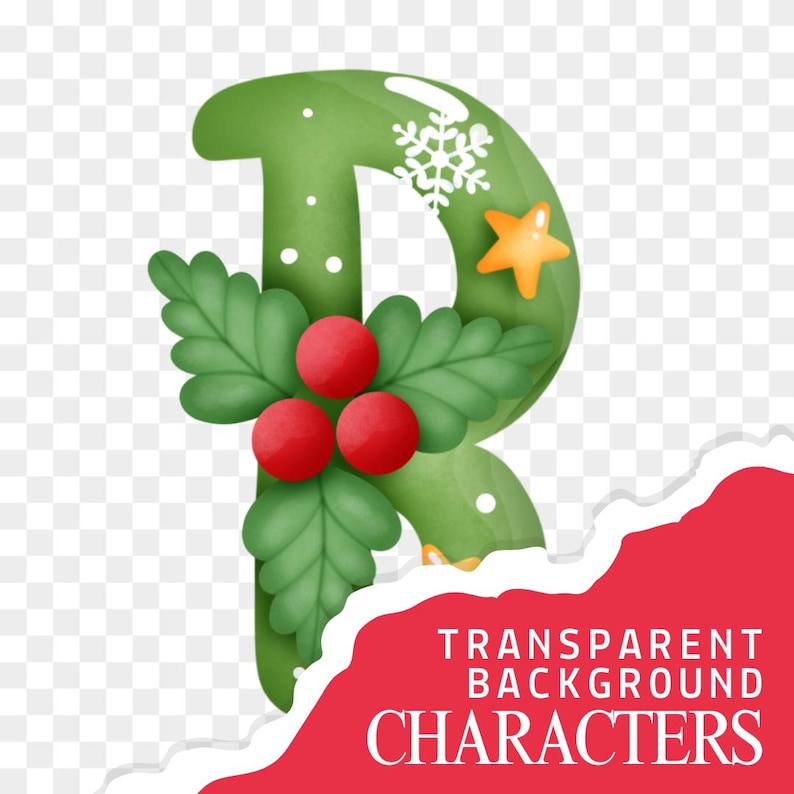 Merry Christmas Alphabet Clipart PNG Decorative Santa Xmas Elements ...