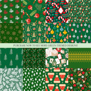 500 Christmas Digital Paper Mega Bundle Holiday Winter Seamless Pattern ...