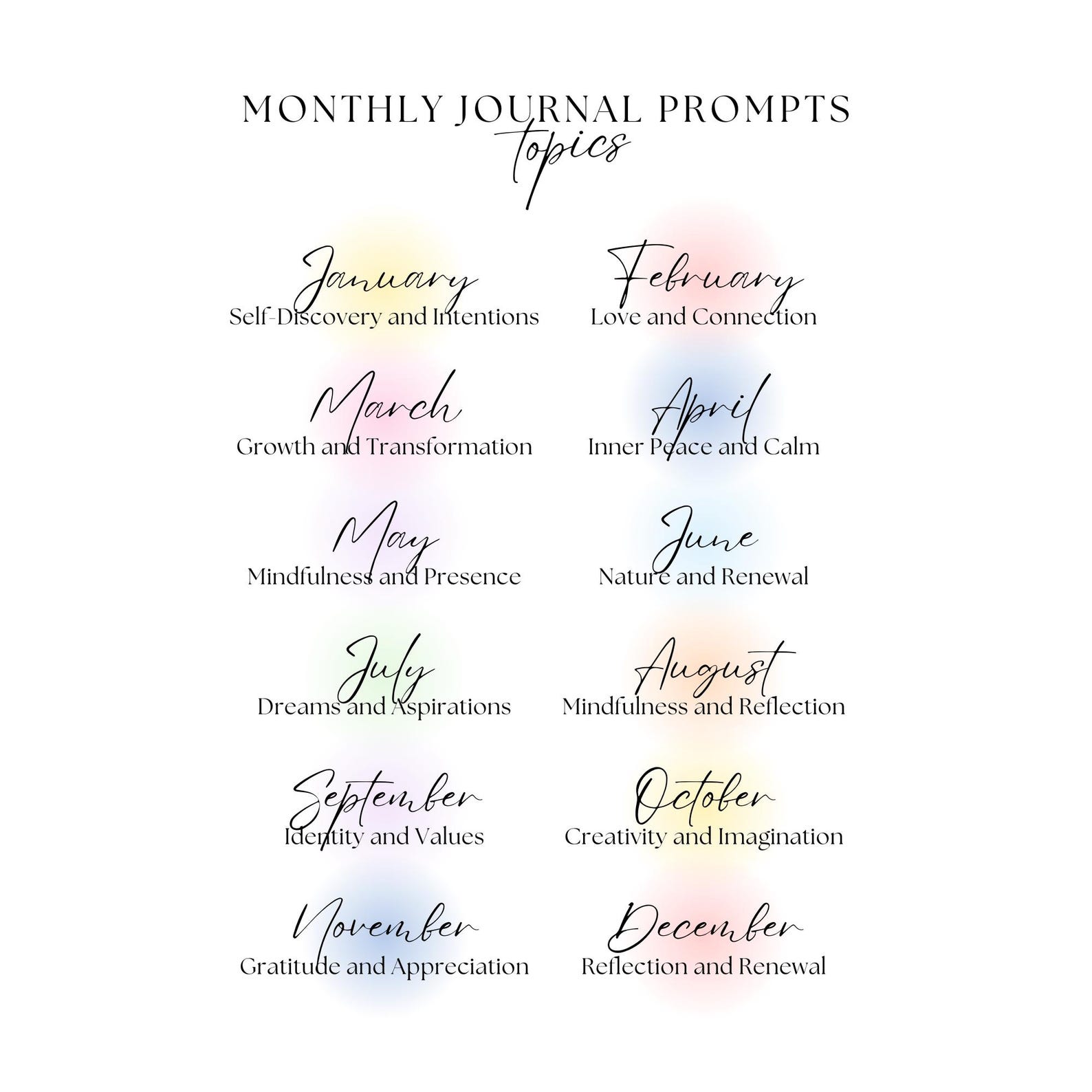 365 Daily Journal Prompts Bundle Digital Printable Mental Health ...