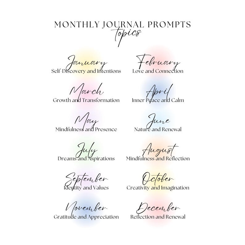 365 Daily Journal Prompts Bundle Digital Printable Mental Health ...