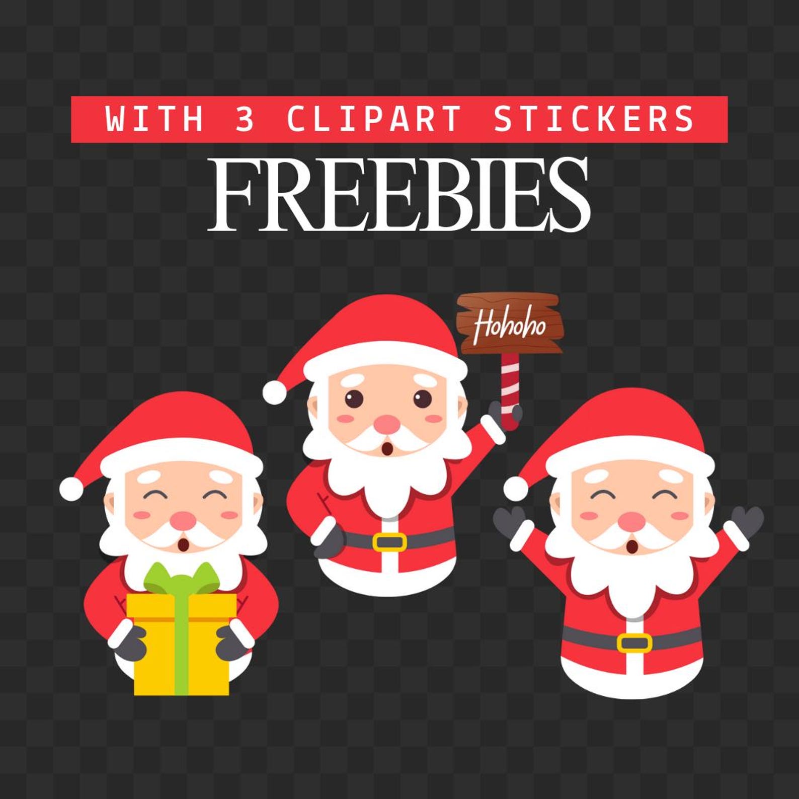 Merry Christmas Alphabet Santa PNG Holiday Xmas Bundle Alphabet Letters ...