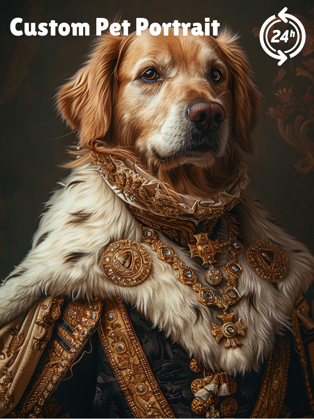 Custom Norse Medieval Pet Portrait: Viking Style Warrior Dog or Cat ...