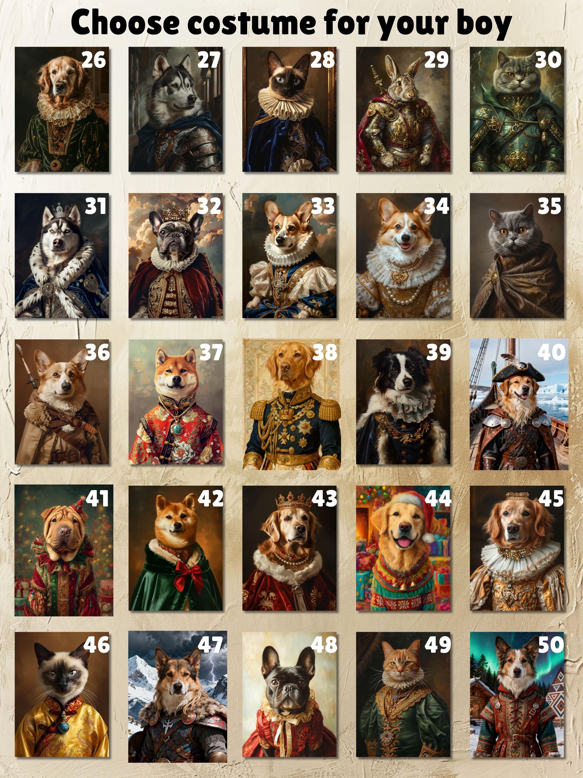 Custom Viking Medieval Pet Portrait, Norse Warrior Dog or Cat Art - Etsy