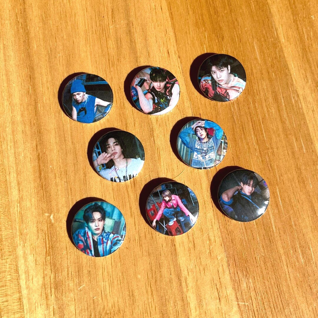 Stray Kids JJAM 1" 25mm Mini Button Pin Fan Pack | K-pop | Kpop Pins ...