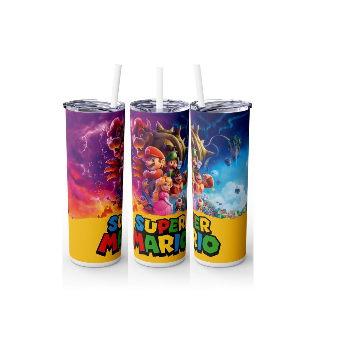 Templates With Mario Bros Designs, Digital Design for 20oz Skinny ...