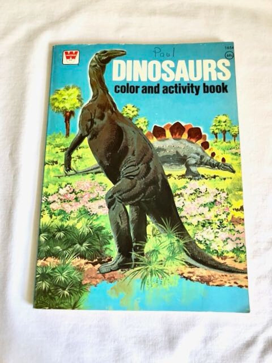 Dinosaurs Coloring Activity Book, 1975, Whitman, Very Good Condition - Etsy