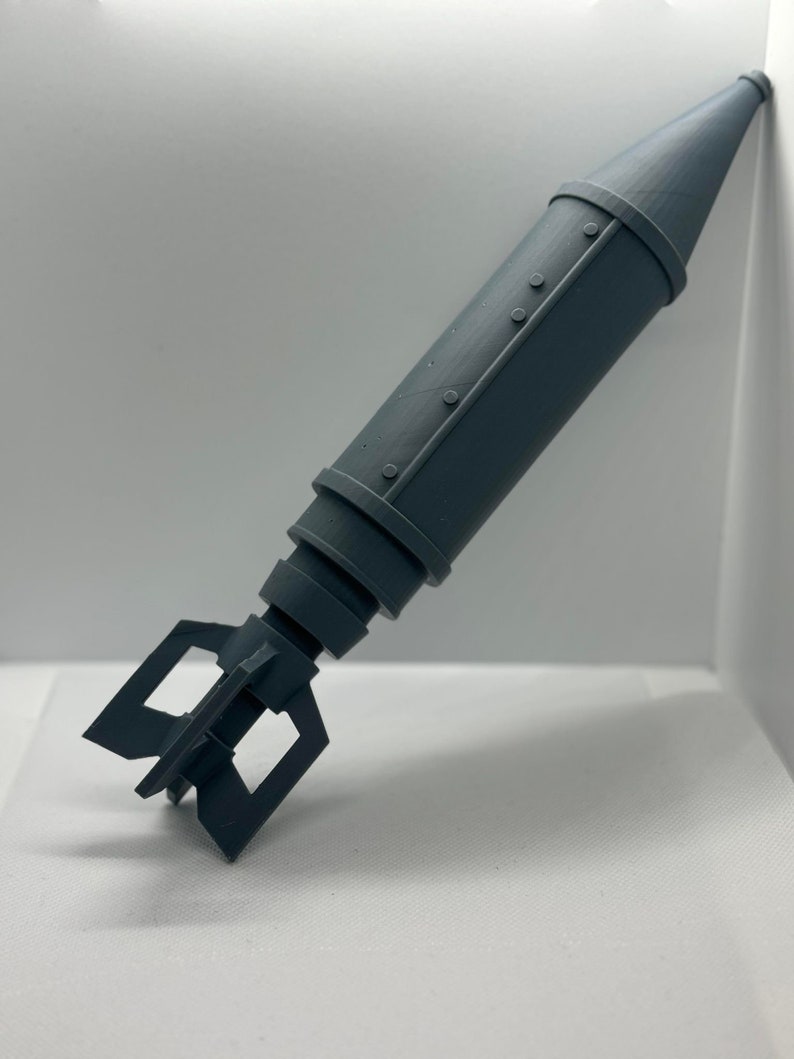 Rust "rocket" Prop | Resin 3d Printed Prop - Etsy