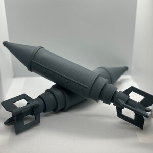 Rust "rocket" Prop | Resin 3d Printed Prop - Etsy
