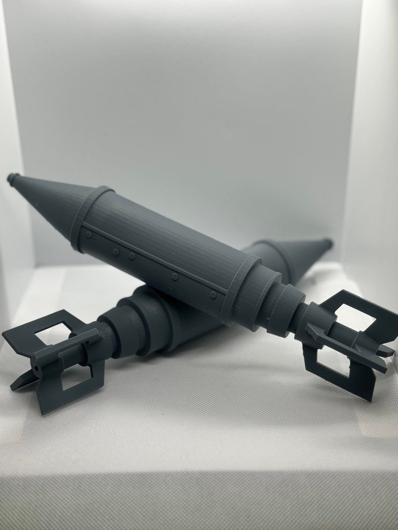 Rust "rocket" Prop | Resin 3d Printed Prop - Etsy