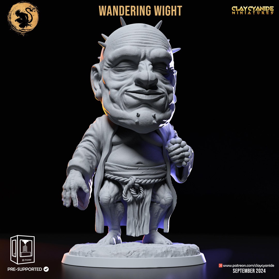 Wandering Wight Clay Cyanide Miniatures Tabletop Miniature Resin ...
