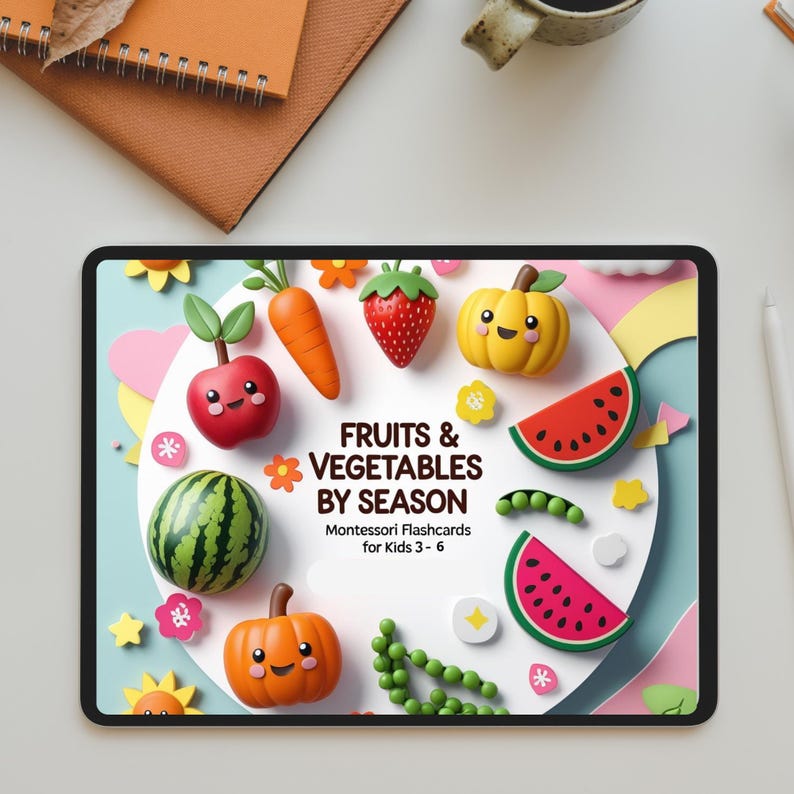Interactive Fruit & Vegetable Flashcard Games: Kids Learning App (ages ...