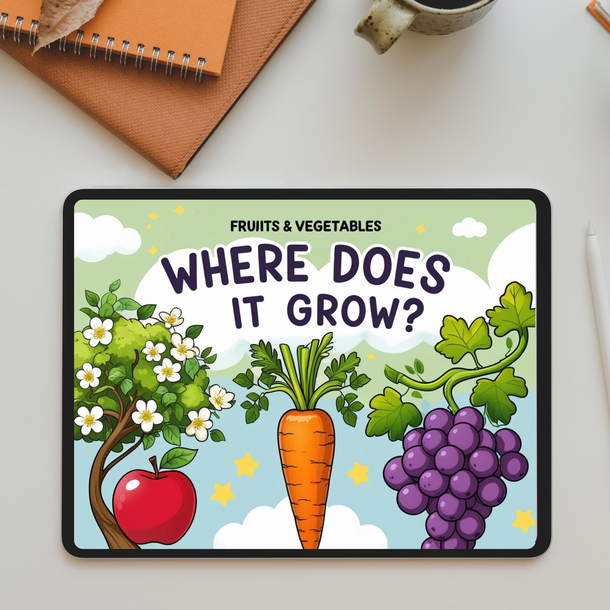 Interactive Fruit & Vegetable Flashcard Games: Kids Learning App (ages ...