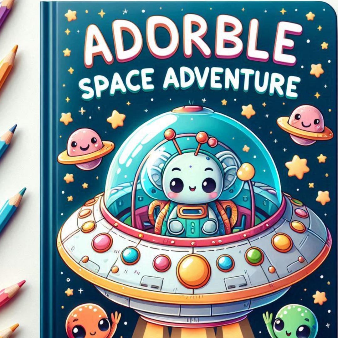 Adorable Space Adventure Coloring Pages 10 Cute Space-themed Designs ...