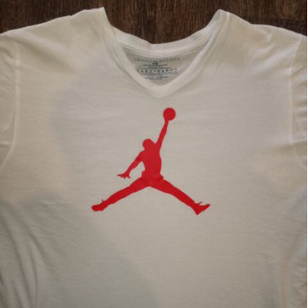 Jumpman Heat Transfer Vinyl / Iron-on Permanent Tee Shirt Decal Only - Etsy