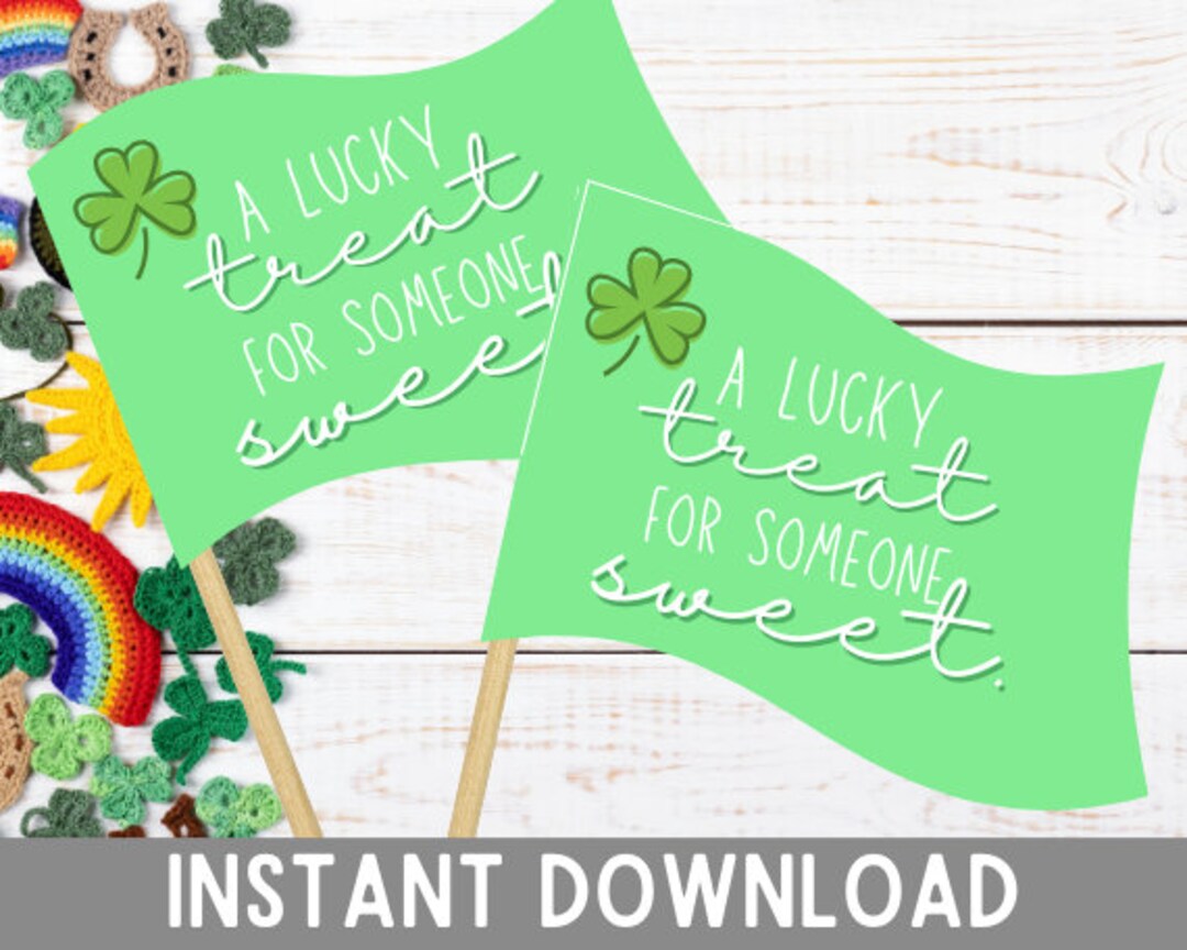 St. Patrick's Day Lucky Treat Printable Gift Tag - Etsy