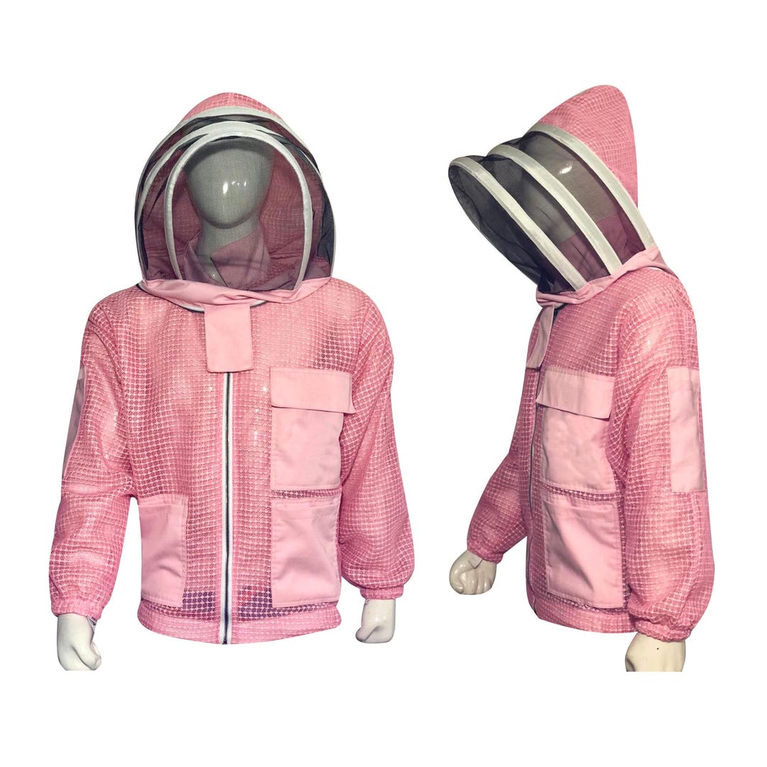 Beekeeping Three Layer Mesh Ultra Ventilated Jacket White/pink Fencing ...