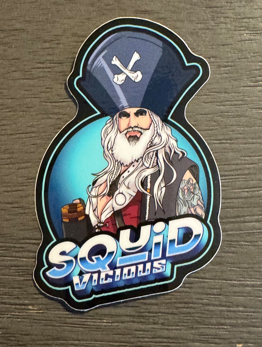 Squid Vicious Pirate Sticker - Etsy