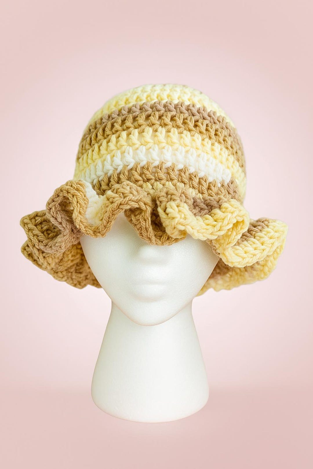 Simple Crocet Ruffle Hat Pattern - Etsy