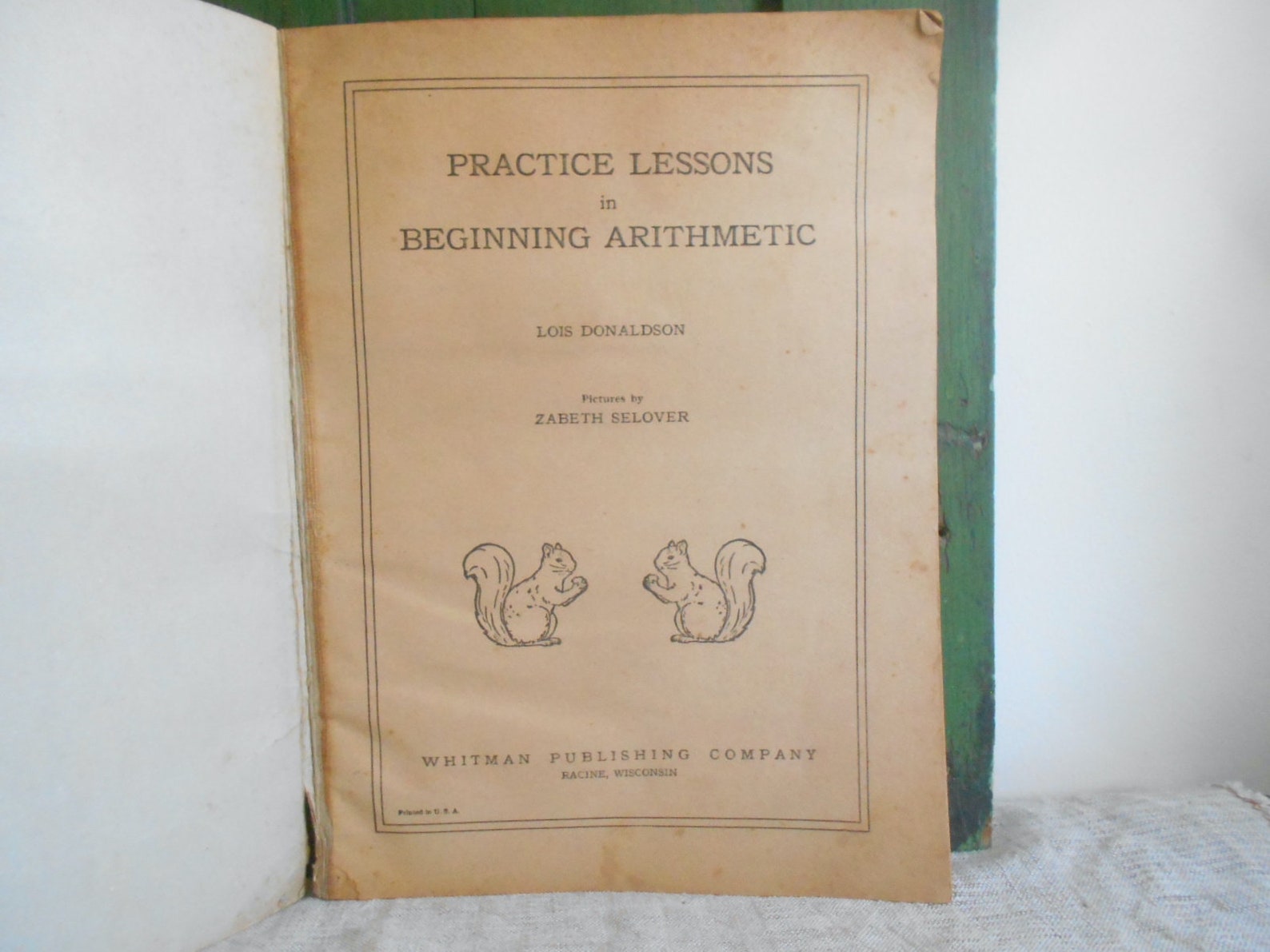 Vintage 30s BEGINNING ARITHMETIC 1930S Workbook Math Beginner Early ...