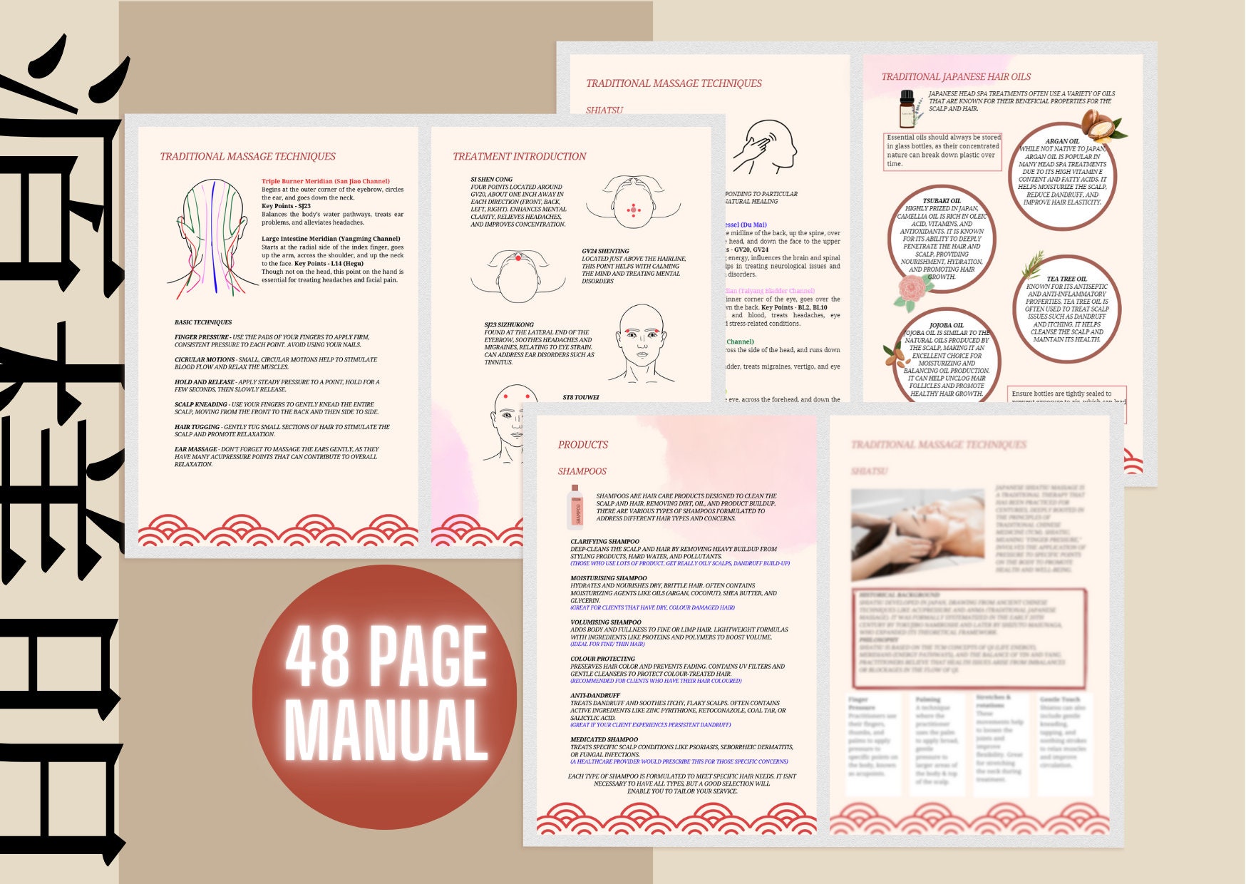 Japanese Head Spa Training Manual With Videos - Etsy