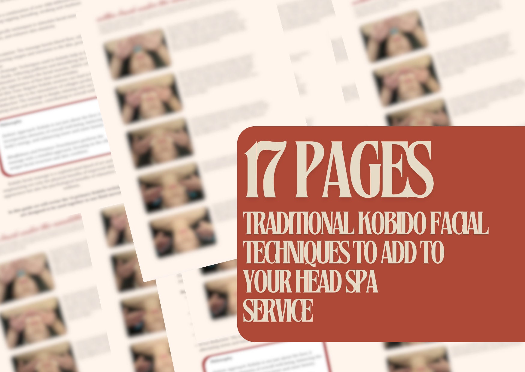 Japanese Head Spa Training Manual PLUS Kobido Facial Massage Guide - Etsy