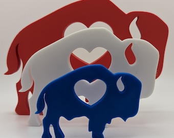 Buffalove Single 3D Printed Buffalo With Heart - Tribute to Buffalo, NY ...