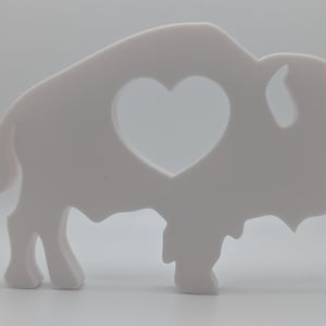 Buffalove Single 3D Printed Buffalo With Heart - Tribute to Buffalo, NY ...
