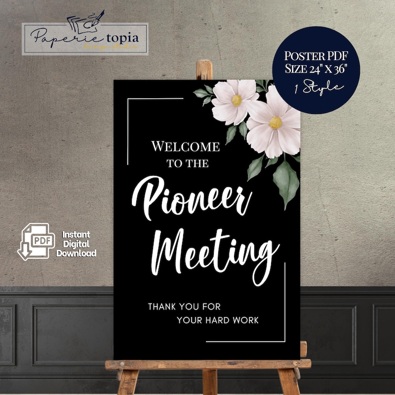 Pioneer and Elders Sign - Etsy