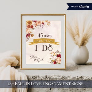 Fall in Love Sign Bundle Engagement Party, Boho Party Welcome Sign ...