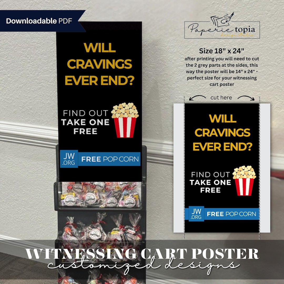 JW Poster Exhibidor Predicacion Personalizado, Cart Witnessing ...