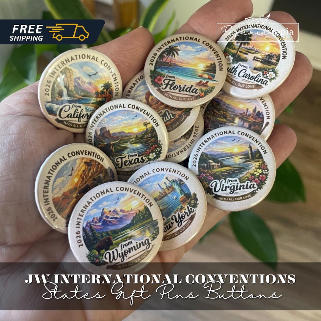 2026 JW Convention Pins | USA States Delegate Gifts - Etsy
