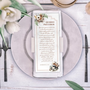 JW Querido Precursor Thank You Card: Western Floral Design (PDF) - Etsy