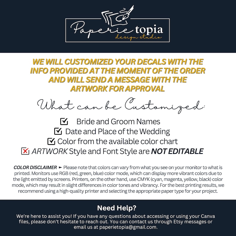 Our Favorite People Wedding Decal, Custom Wedding Sign Decal Mirror ...