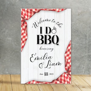 I Do BBQ Party Sign, I Do BBQ Engagement Welcome Poster, Printable Bbq ...