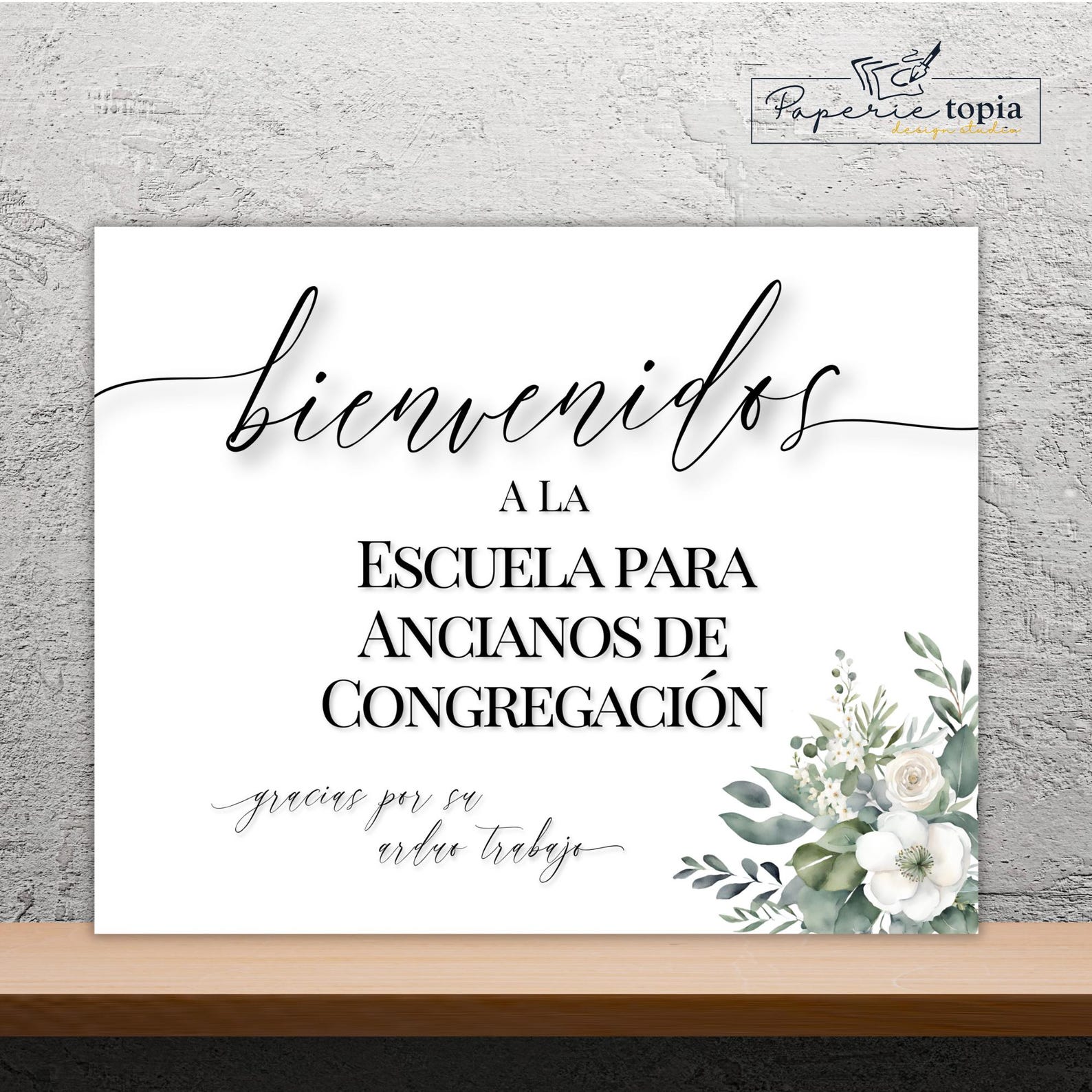 JW Elders School Welcome Sign Spanish: Customizable Canva Template (30 ...