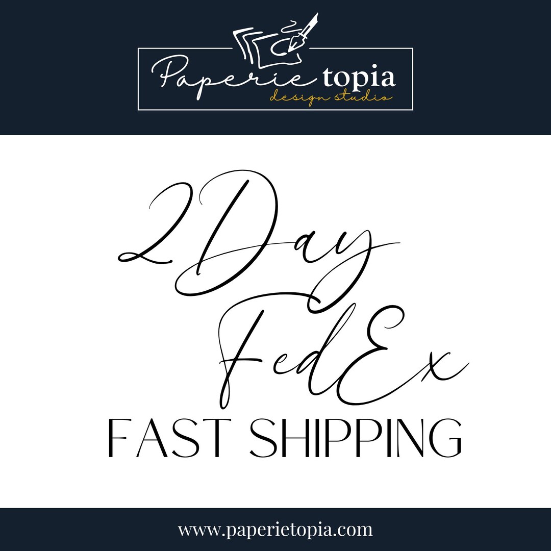 Fast Shipping - 2day Fedex Service Extra Charge - Etsy