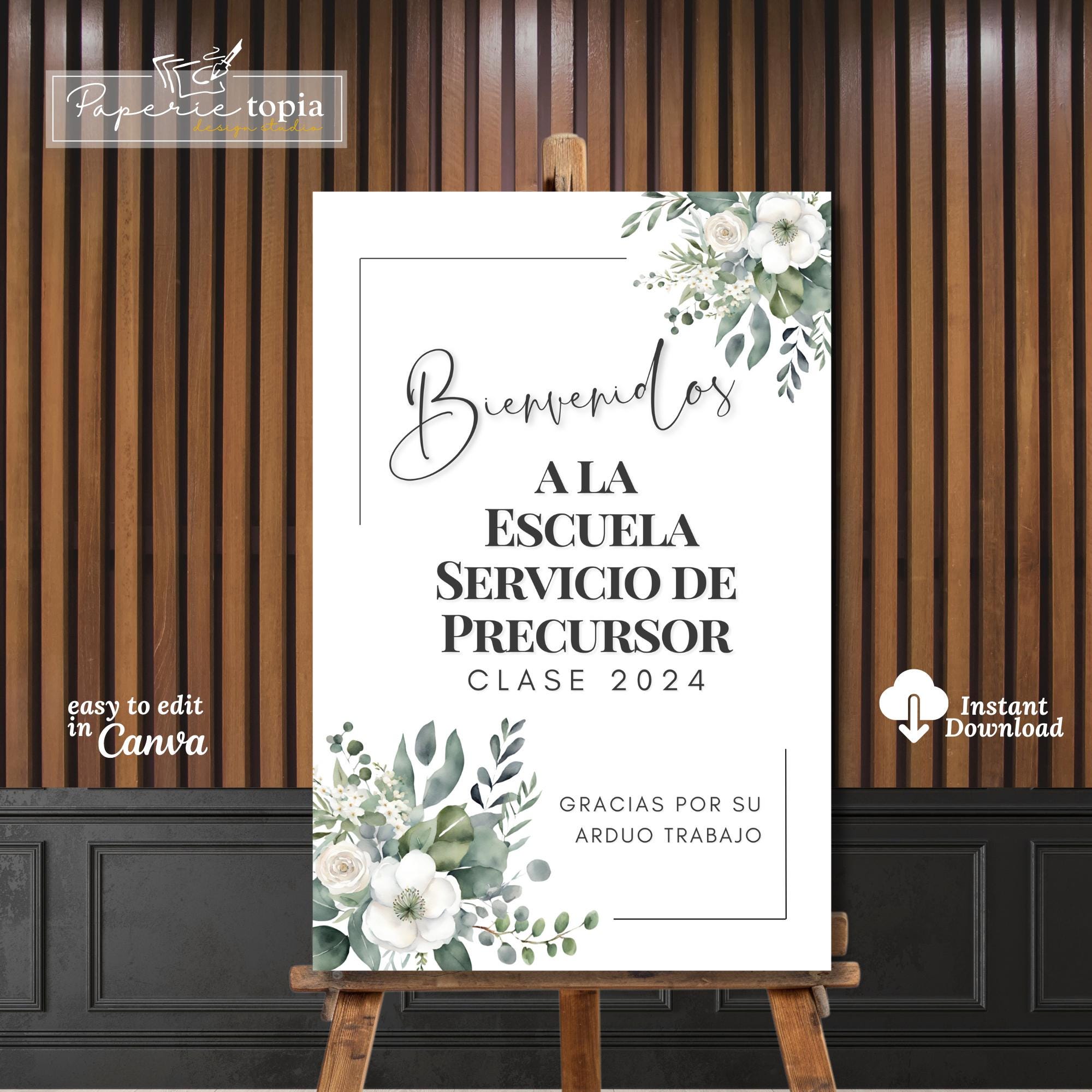 JW Pioneer School Welcome Sign: Customizable Canva Template (digital ...