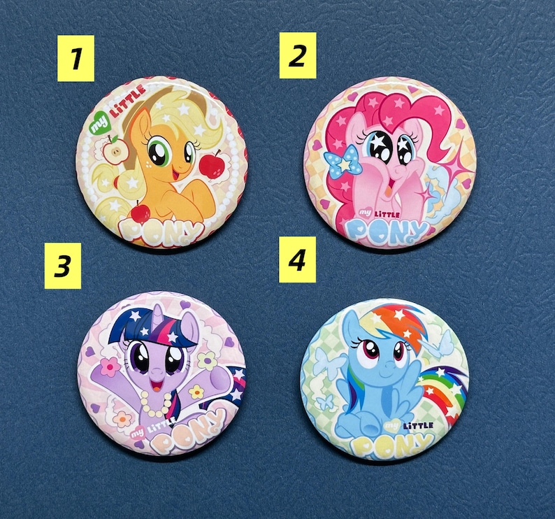 My Little Pony 2.25" Button Pins - Etsy