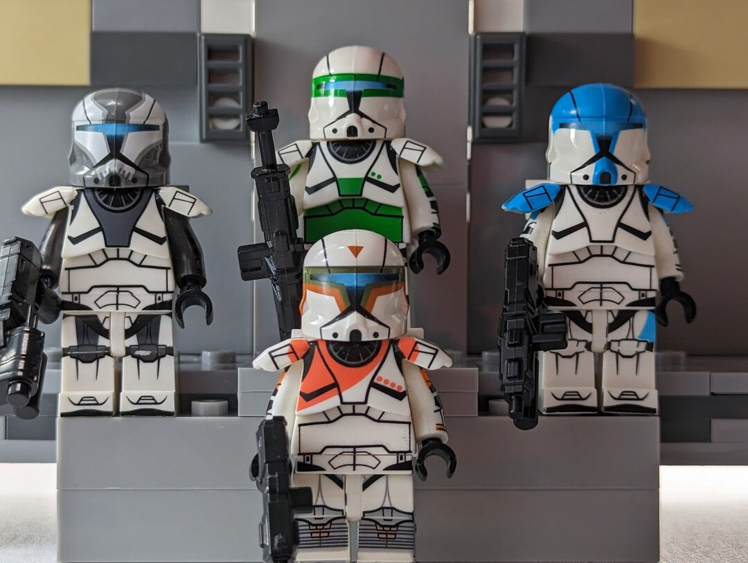 Custom Printed Clone Trooper Minifigs 4x Sierra Squad Republic ...