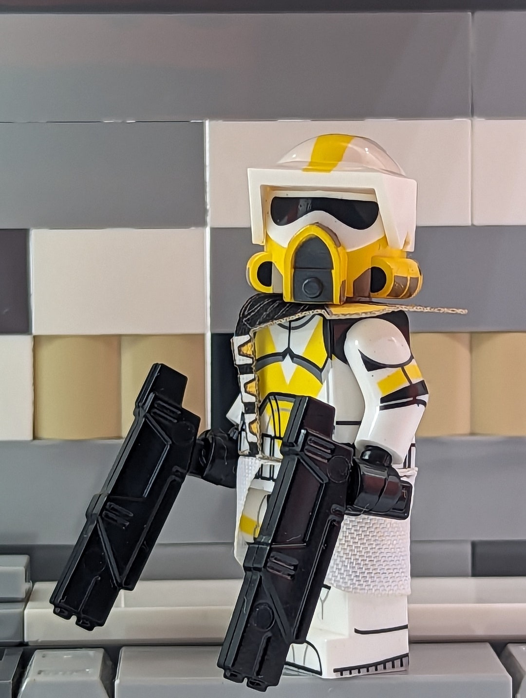 Sci-fi Star Wars Custom Printed Brick Minifig 327th Star Corps Clone ...