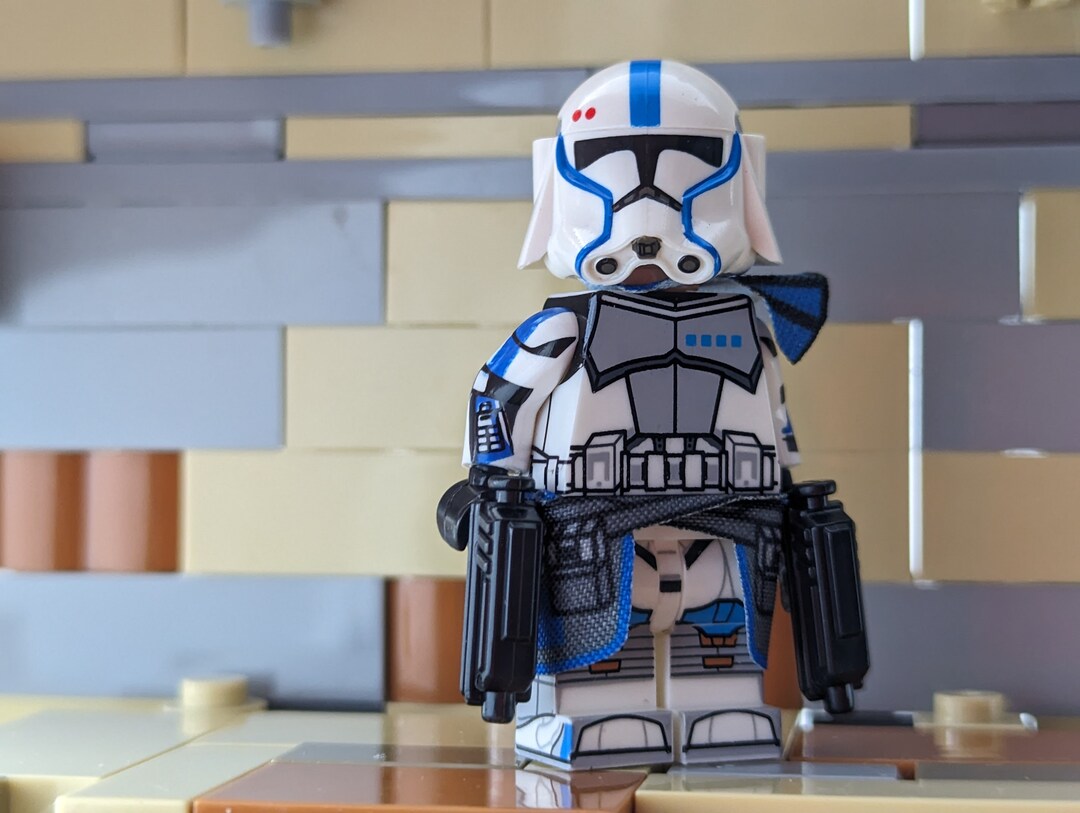 Star Wars 501st Legion Blue White Armoured Elite Heavy Specialist Clone ...