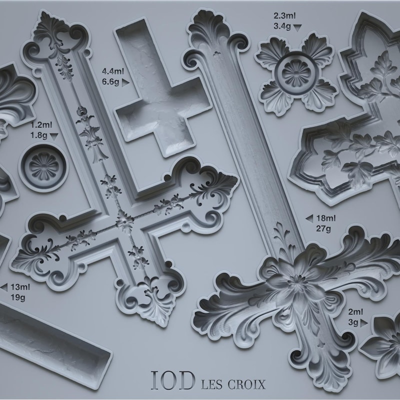 Iod Les Croix Mould - Etsy