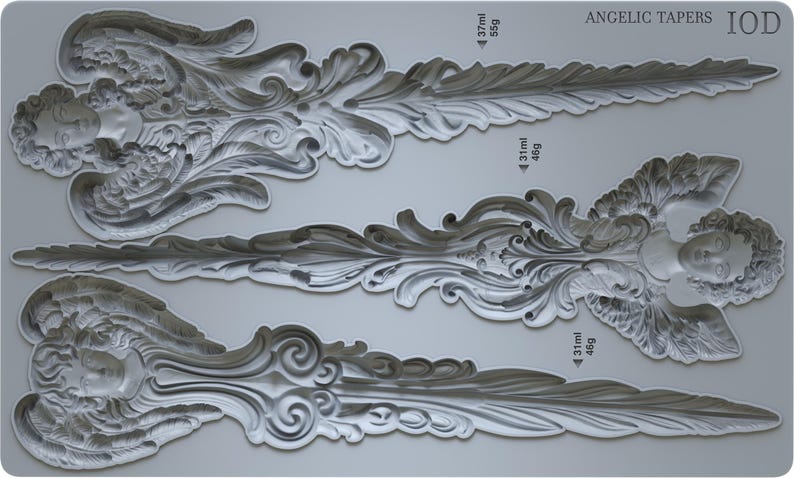 IOD Angelic Tapers 6x10 Mould by Iron Orchid Designs - Etsy