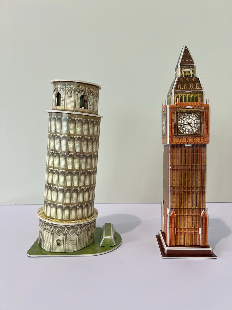 3D Puzzle Leaning Tower of Pisa World Landmarks Collection Educational ...