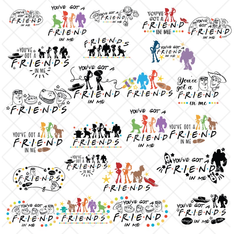 Toy Story Bundle Woody SVG Buzz PNG suministros para fiesta de ...