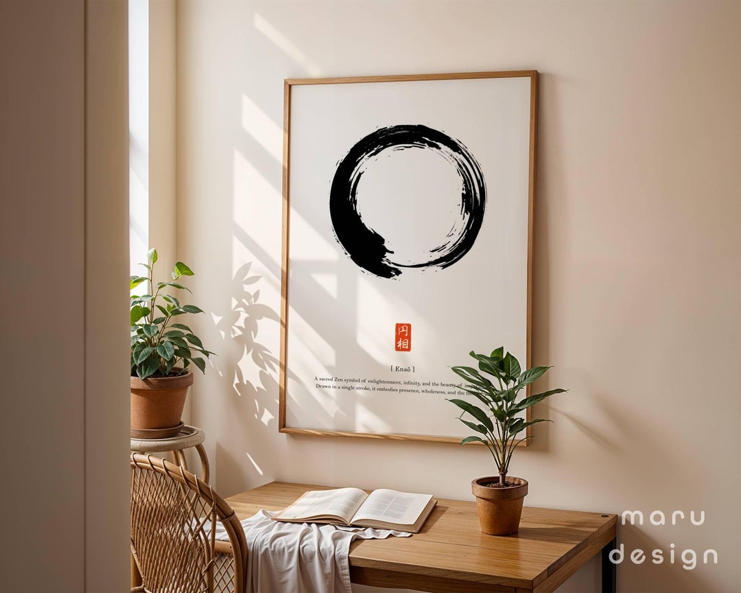 Enso Zen Wall Art, Japandi Poster, Enso Circle, Printable Enso Meaning Prints, Spiritual Art ...
